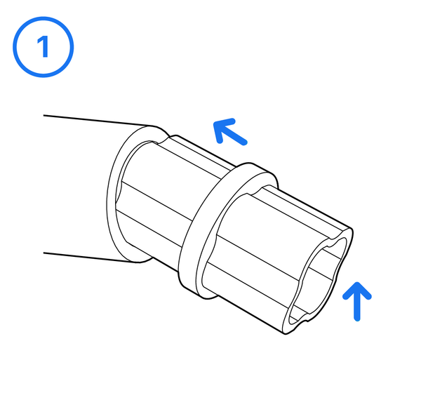 3/4 in. Internal Furniture Grade PVC Coupling - White | FORMUFIT