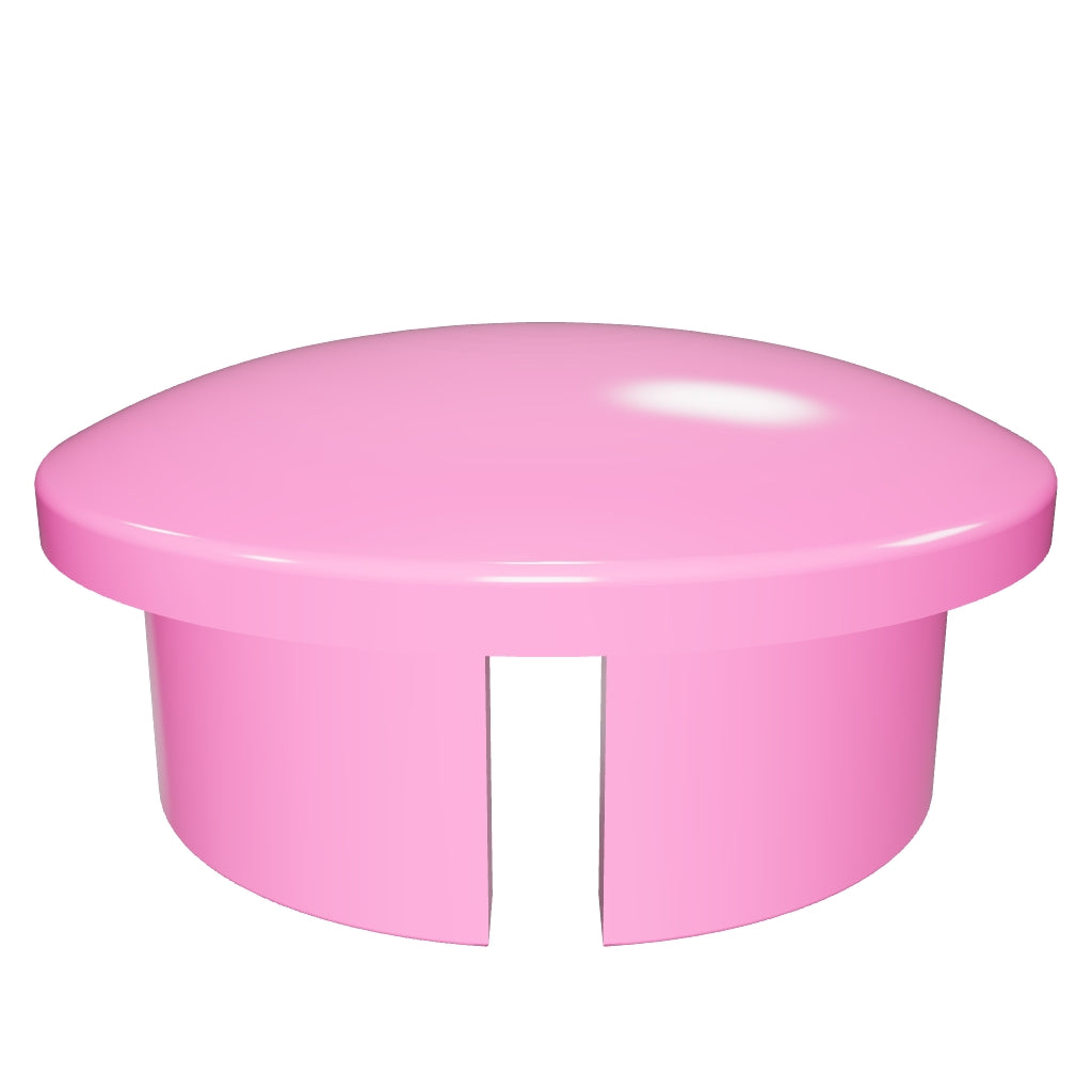1 in. Internal Furniture Grade PVC Dome Cap - Pink | FORMUFIT