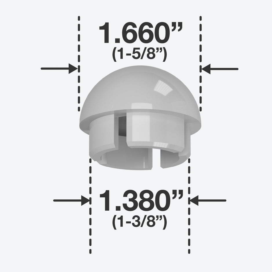 Internal PVC Ball End Caps - Furniture Grade | FORMUFIT Accessories