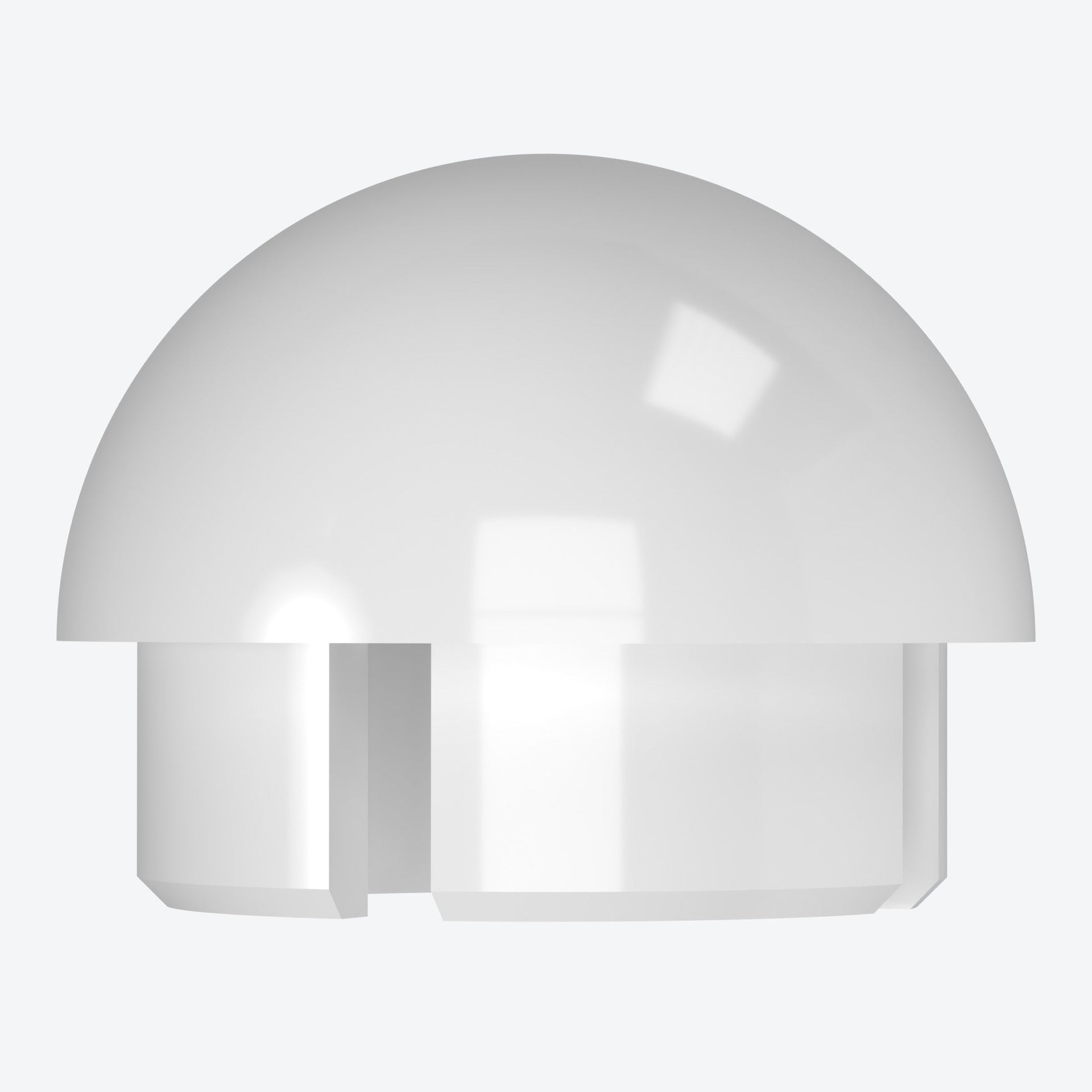 1-1/4 in. Internal Ball Cap - Furniture Grade PVC - White | FORMUFIT