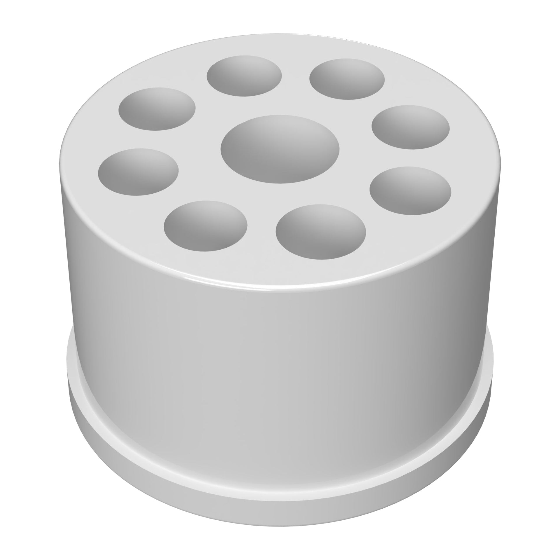 1-1/4 in. Caster Fitting Insert - Furniture Grade - White | FORMUFIT