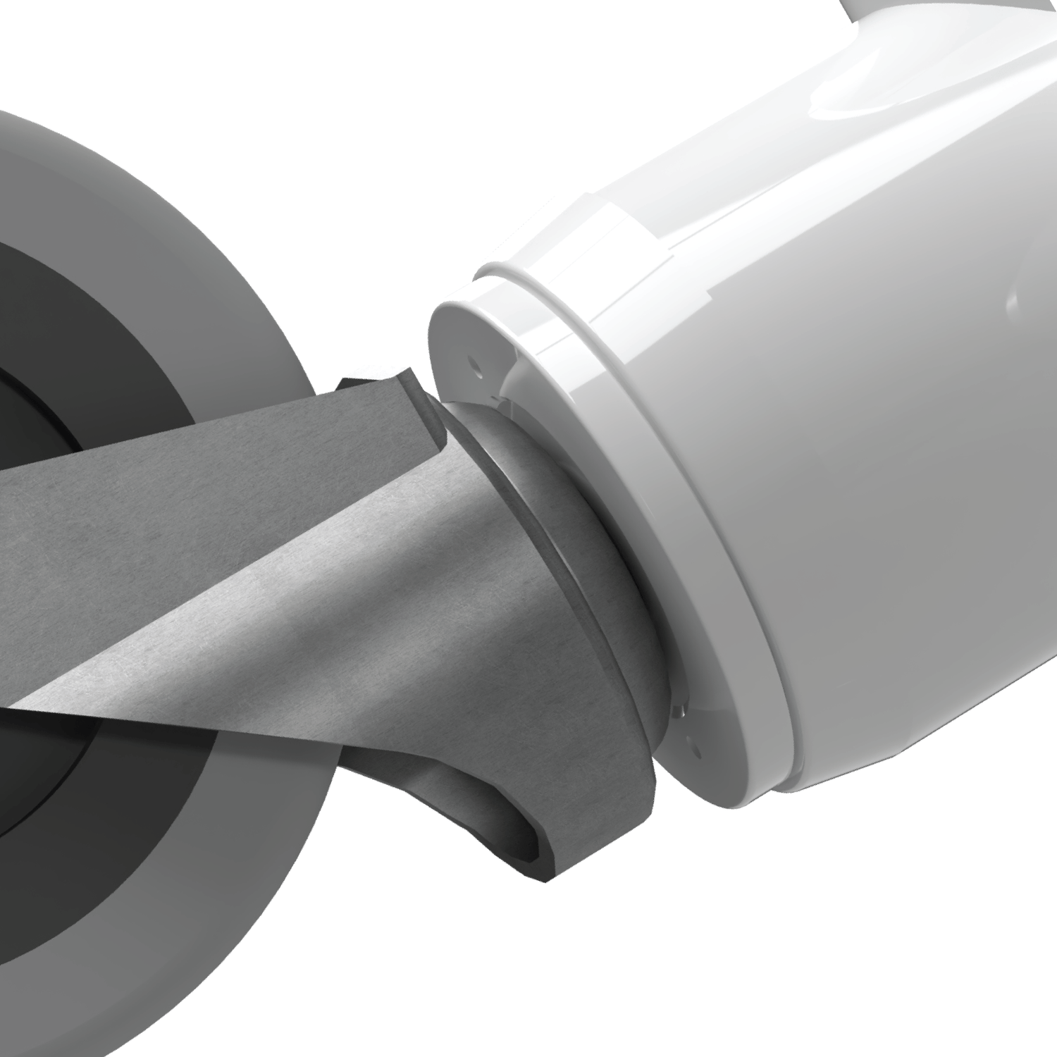 1-1/4 in. Caster Fitting Insert - Furniture Grade - White | FORMUFIT