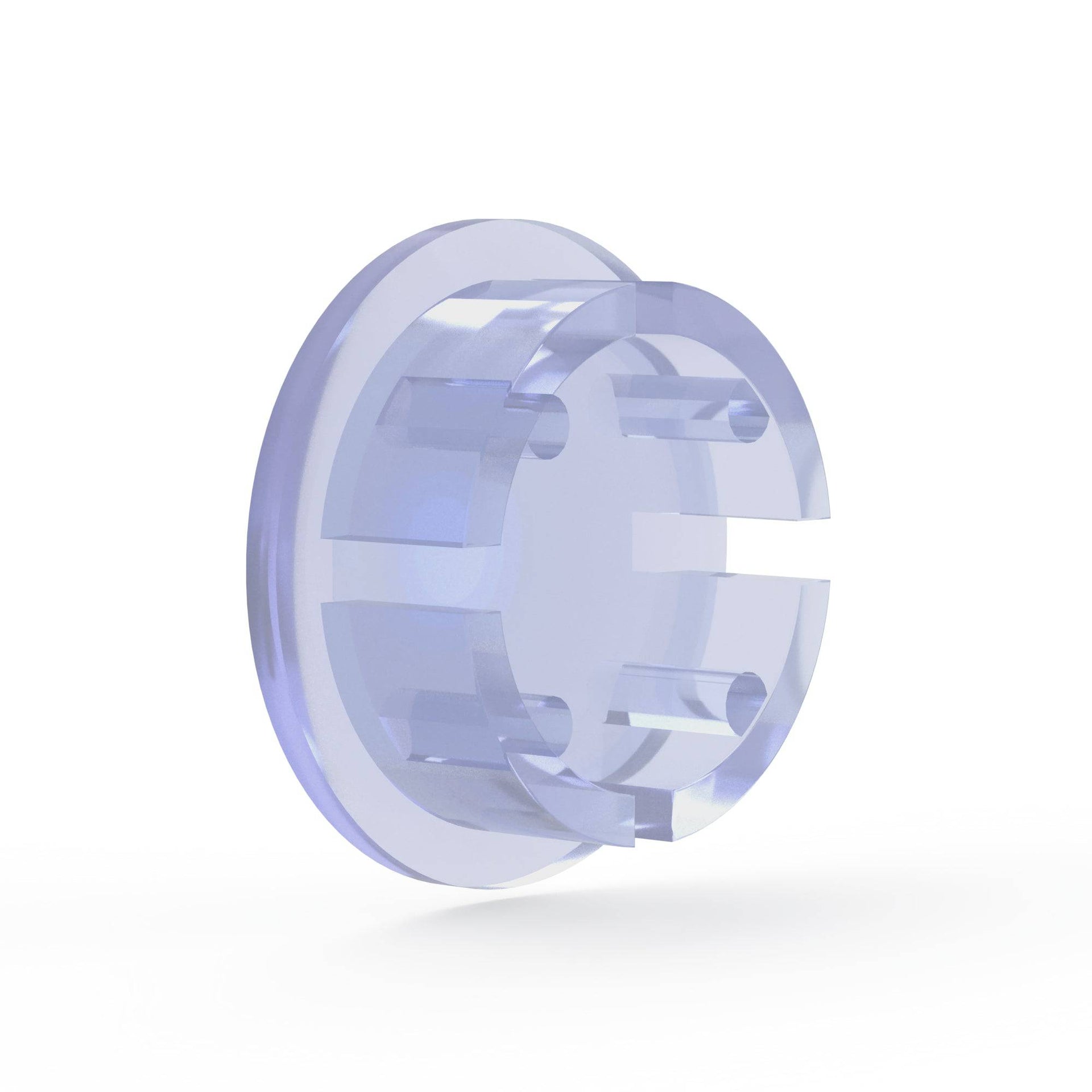 1 in. Internal Furniture Grade PVC Dome Cap - Clear | FORMUFIT