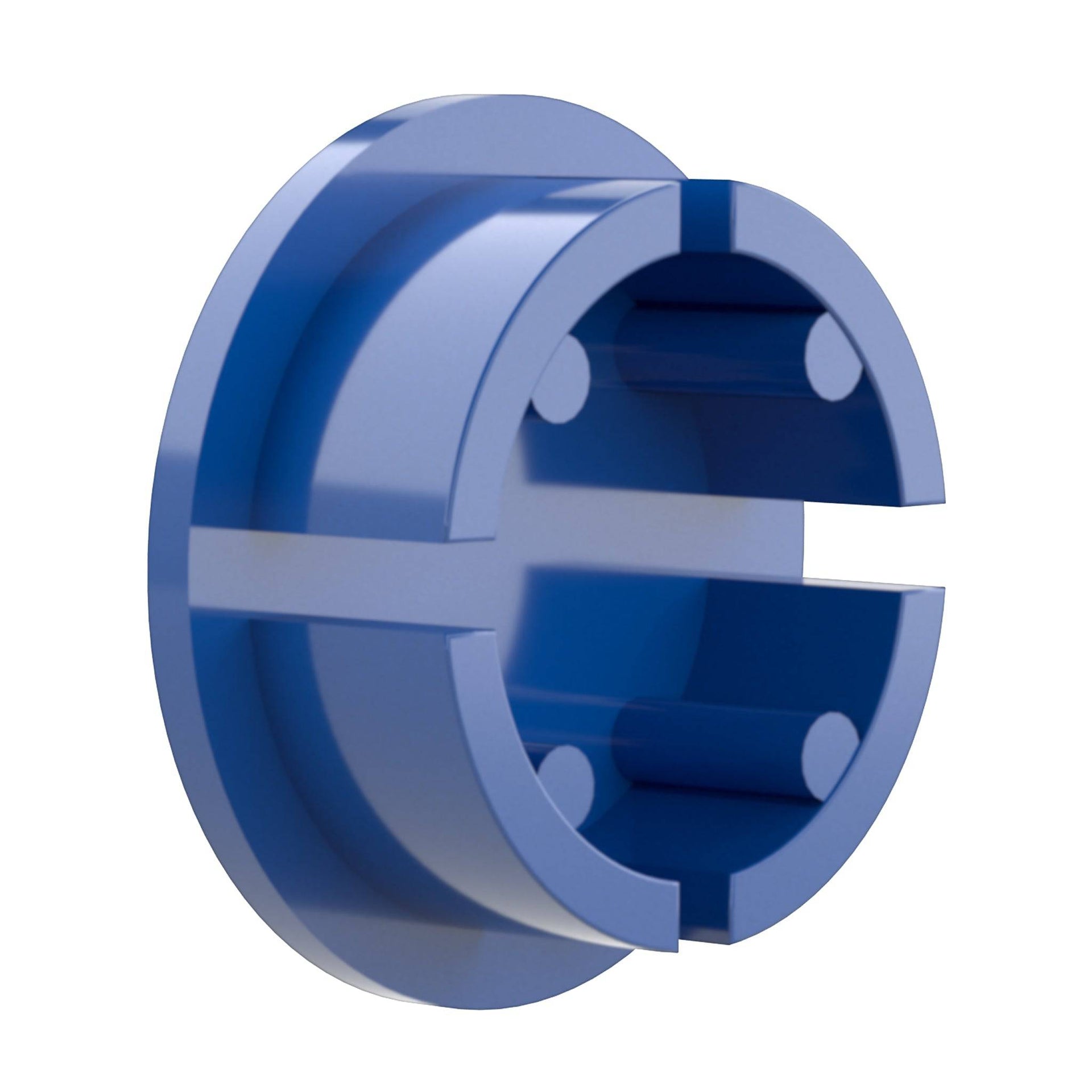 2 in. Internal Furniture Grade PVC Dome Cap - Blue | FORMUFIT