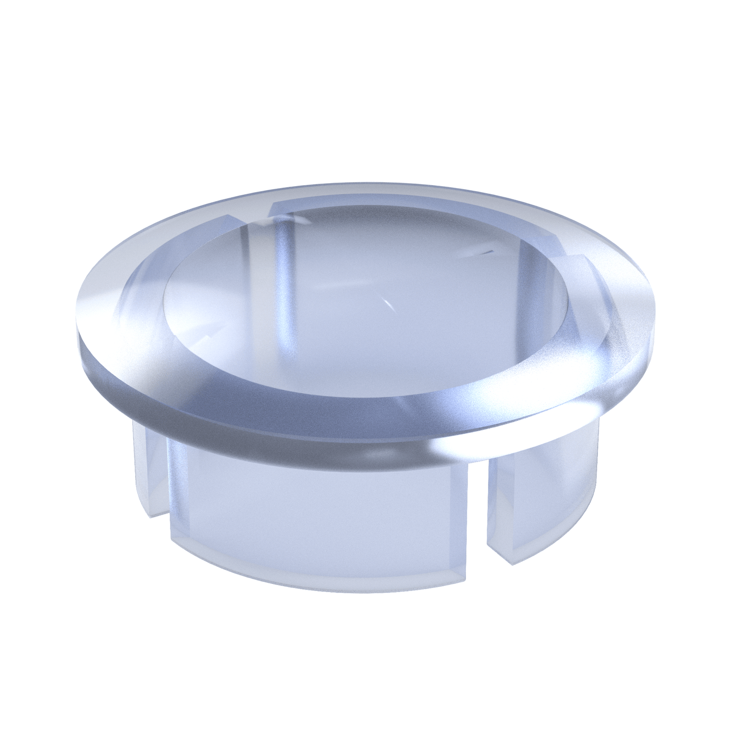 2 in. Internal Furniture Grade PVC Dome Cap - Clear | FORMUFIT