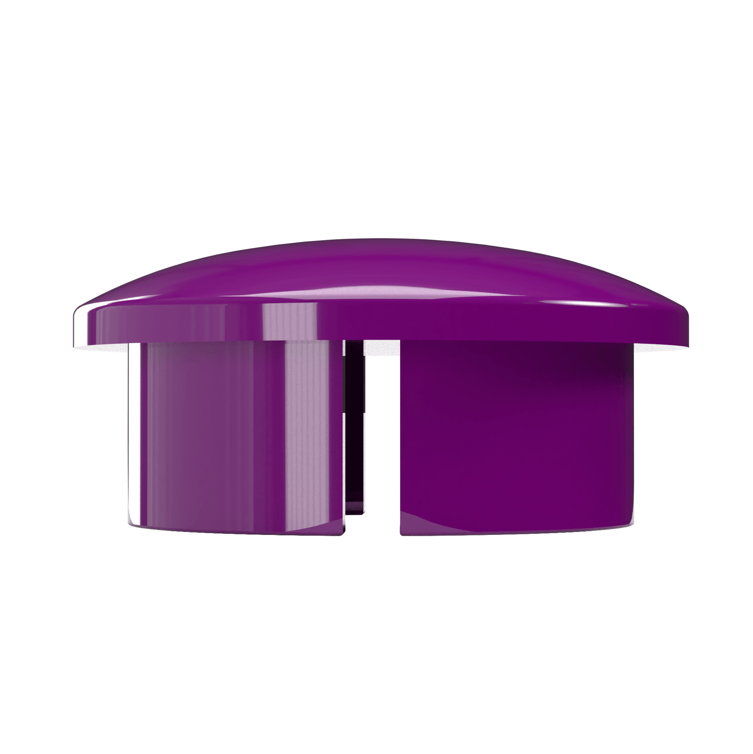 2 in. Internal Furniture Grade PVC Dome Cap - Purple | FORMUFIT