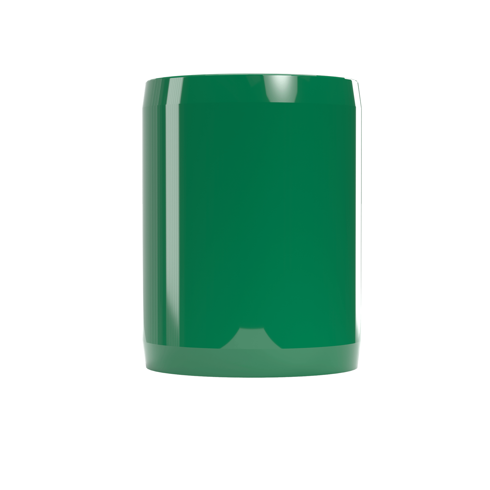 1-1/4 in. External Furniture Grade PVC Coupling - Green | FORMUFIT