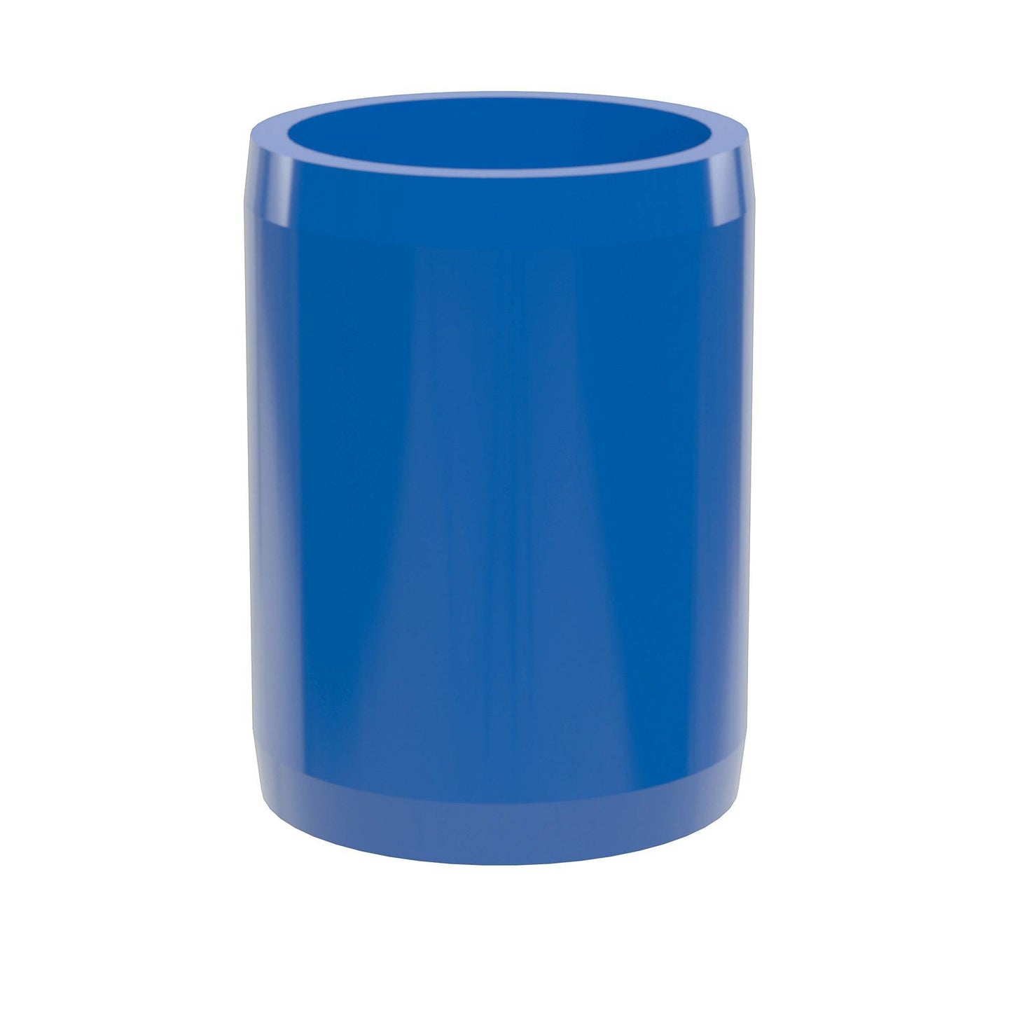 1/2 in. External Furniture Grade PVC Coupling - Blue | FORMUFIT
