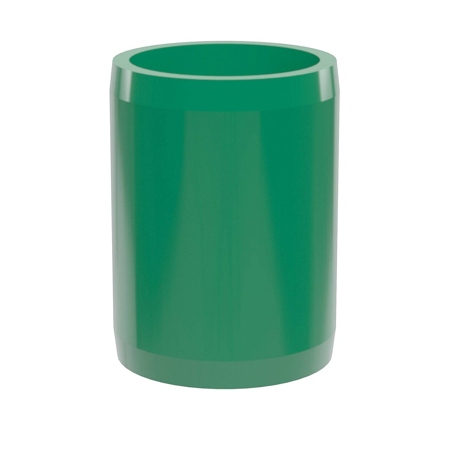 1/2 in. External Furniture Grade PVC Coupling - Green | FORMUFIT