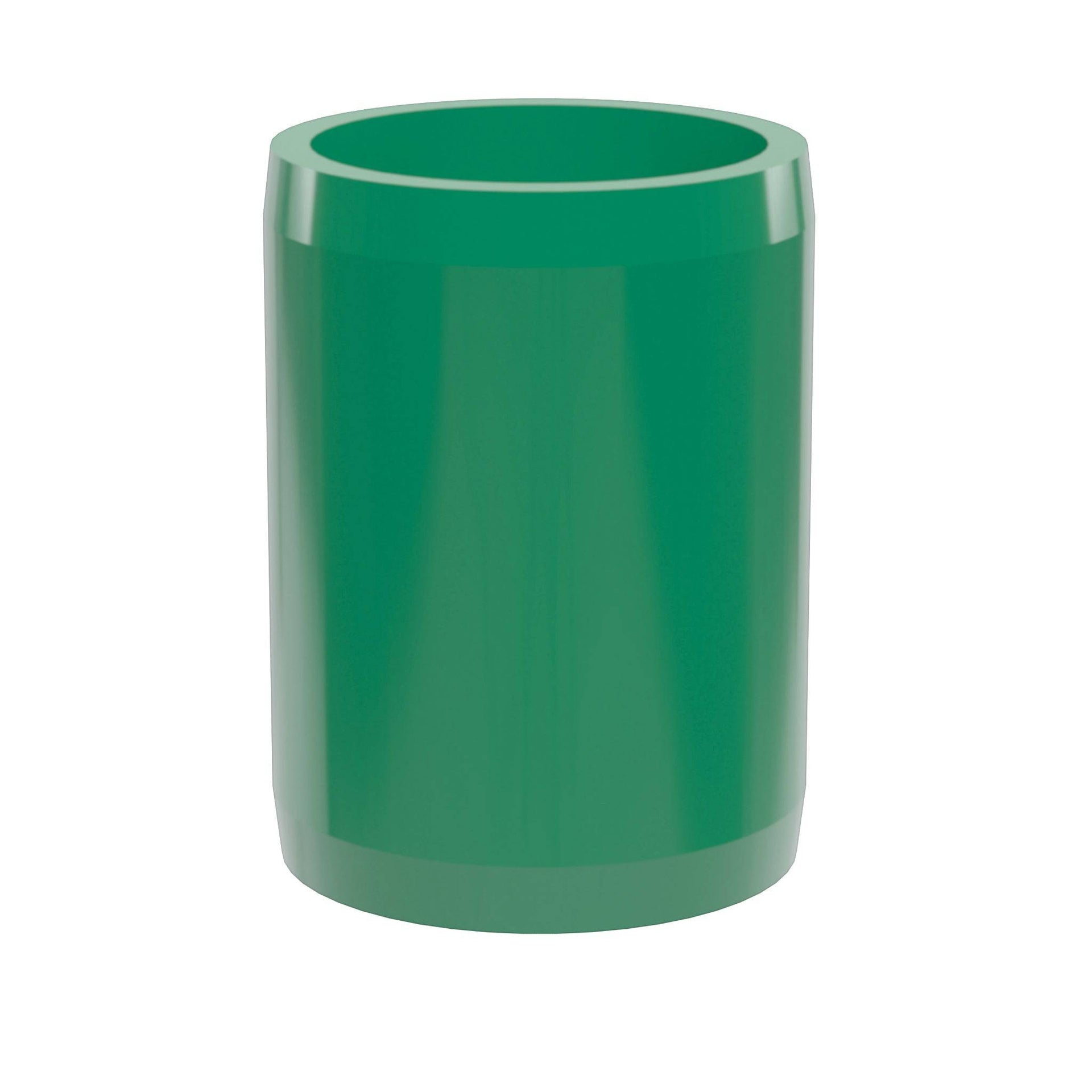 2 in. External Furniture Grade PVC Coupling - Green | FORMUFIT