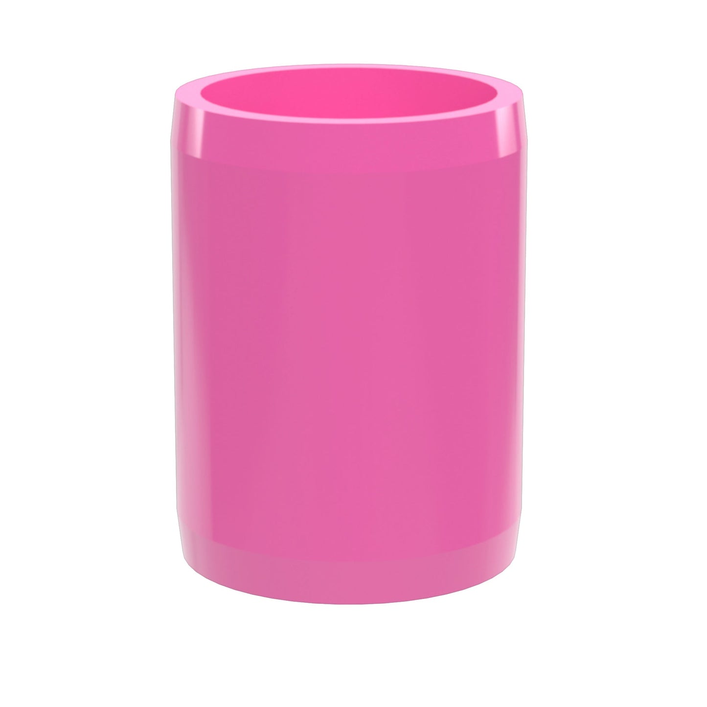2 in. External Furniture Grade PVC Coupling - Pink | FORMUFIT