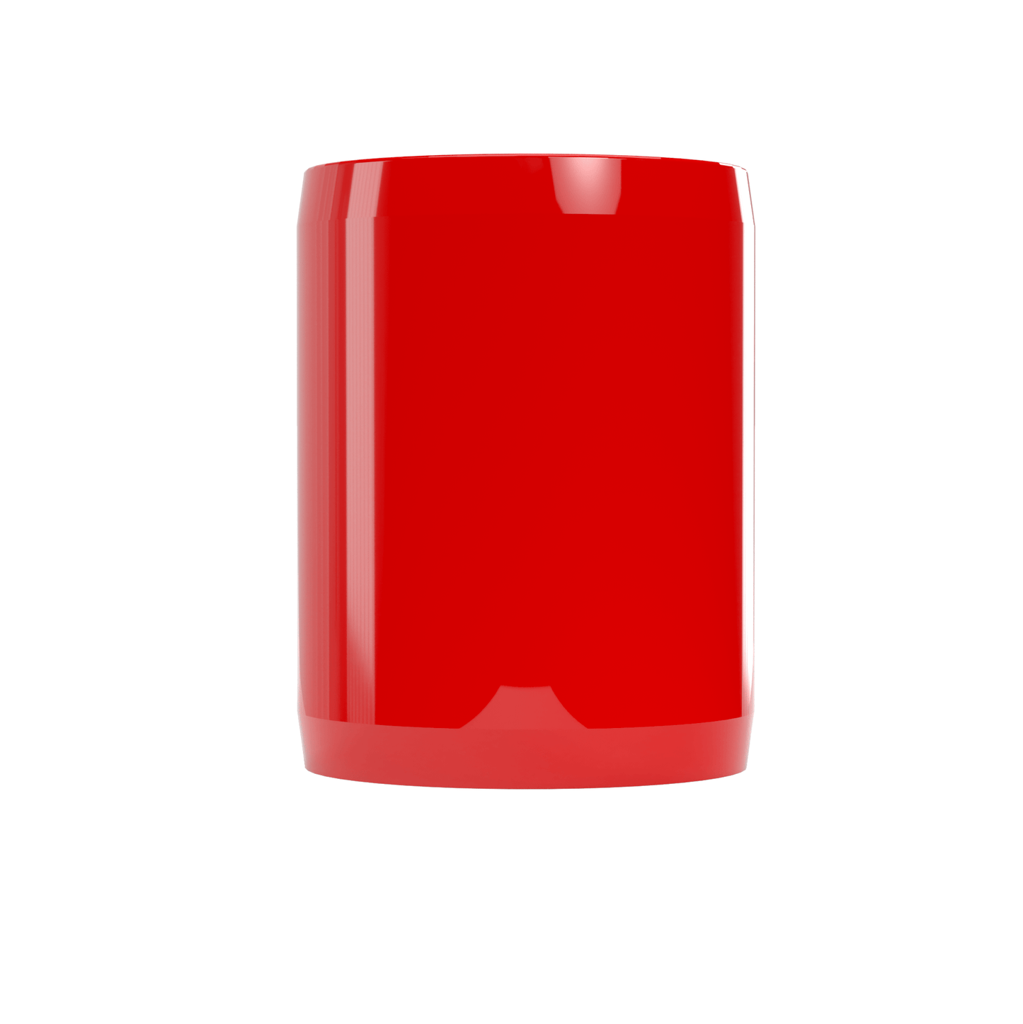 2 in. External Furniture Grade PVC Coupling - Red | FORMUFIT