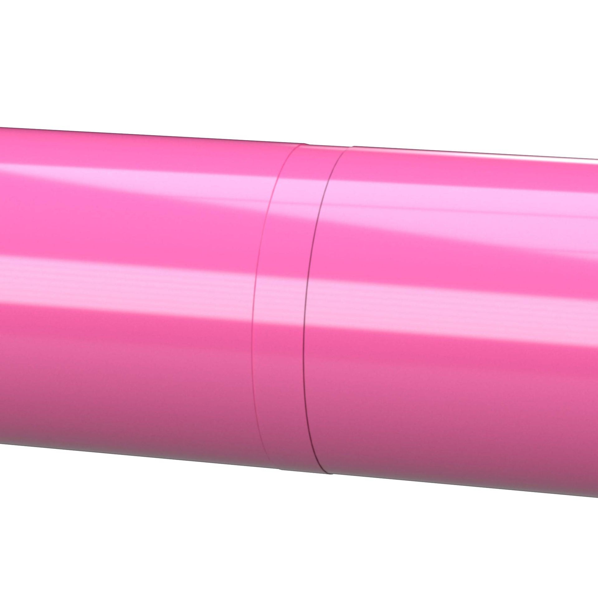 1-1/4 in. Internal Furniture Grade PVC Coupling - Pink | FORMUFIT