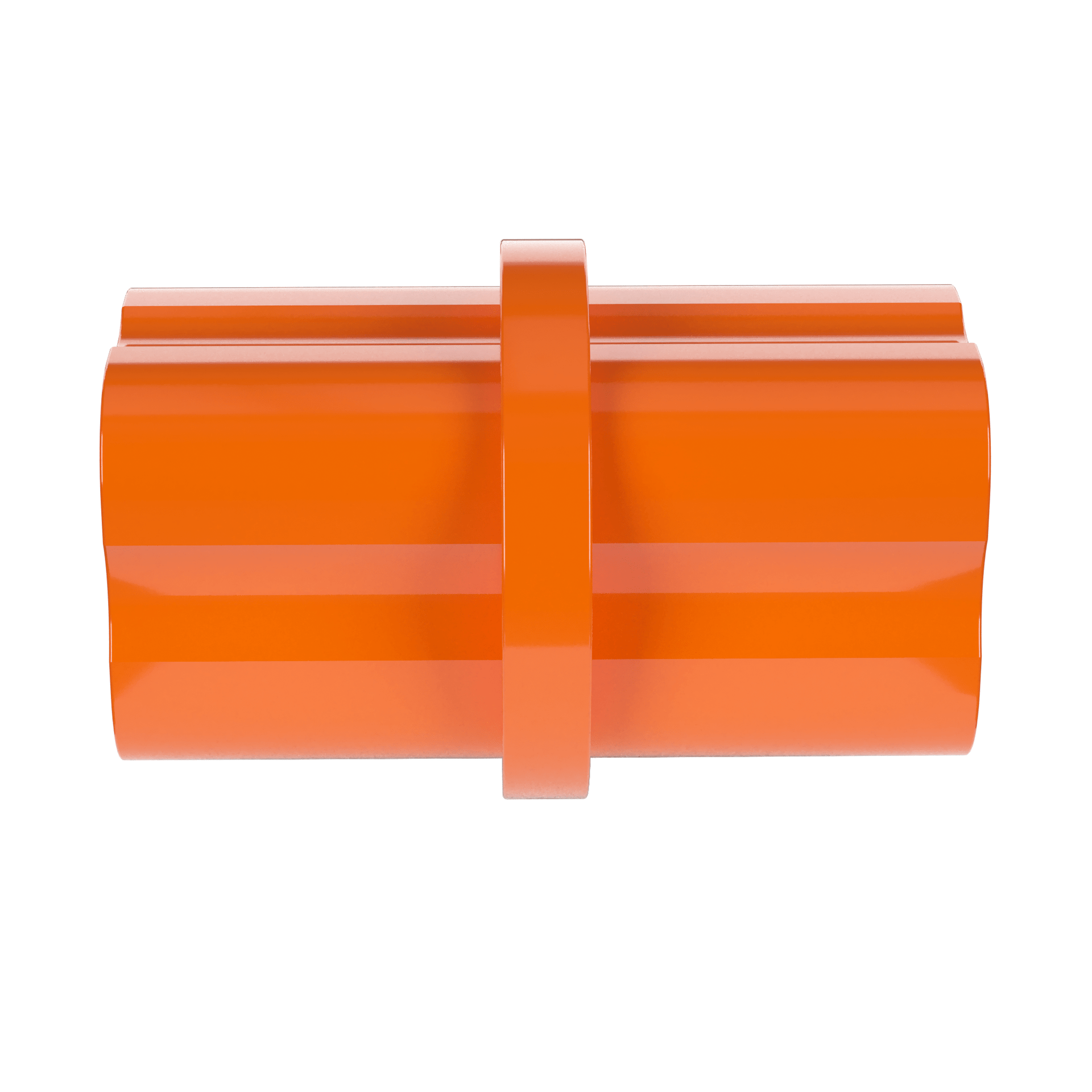 1/2 in. Internal Furniture Grade PVC Coupling - Orange | FORMUFIT
