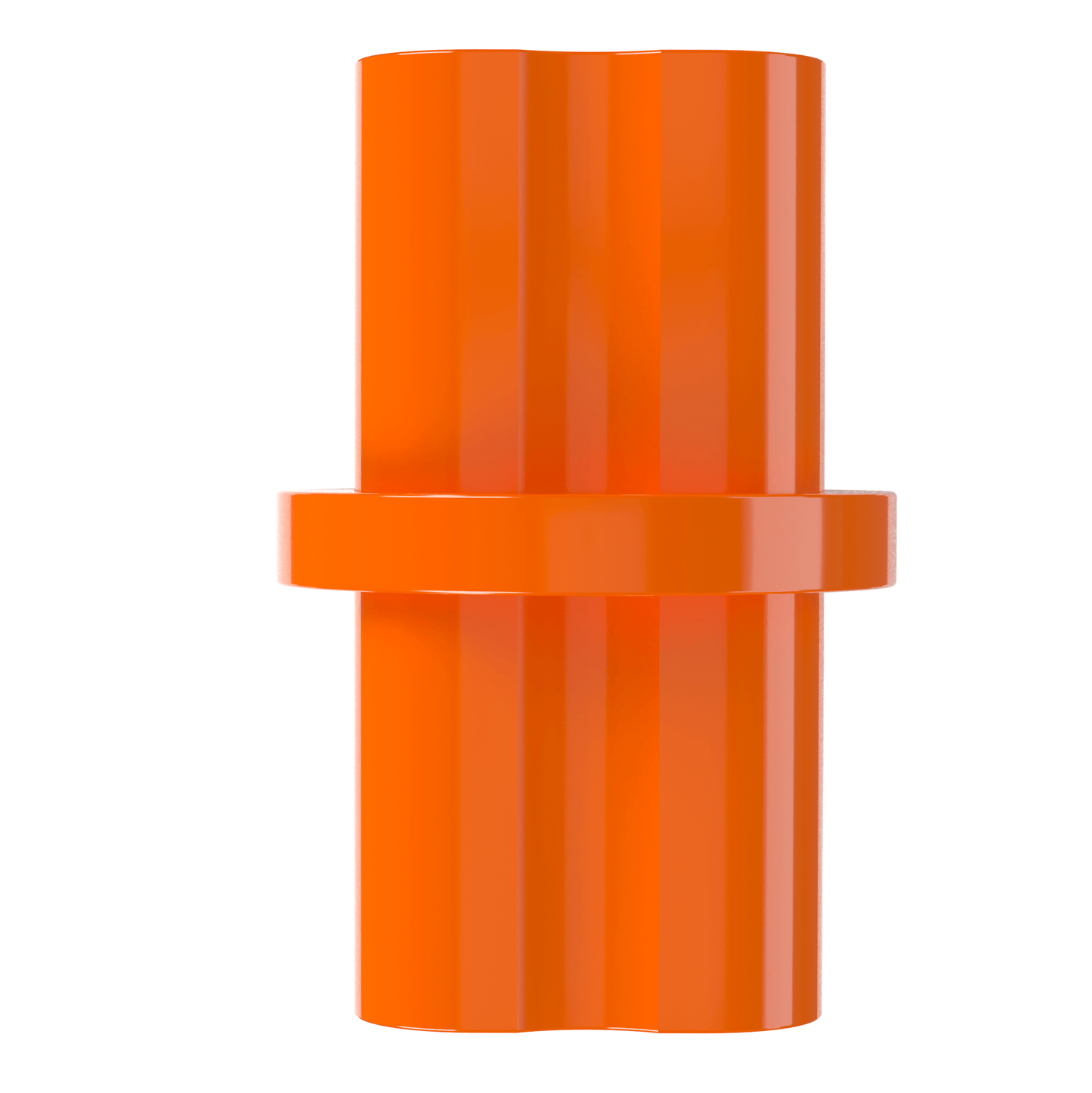 1/2 in. Internal Furniture Grade PVC Coupling - Orange | FORMUFIT