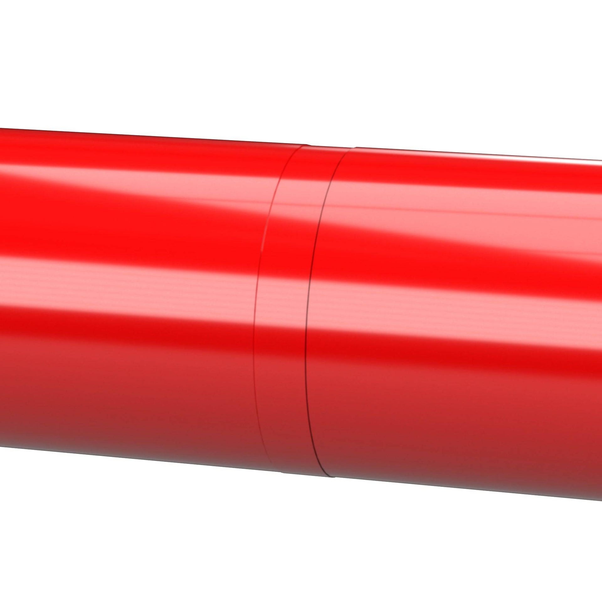 1/2 in. Internal Furniture Grade PVC Coupling - Red | FORMUFIT
