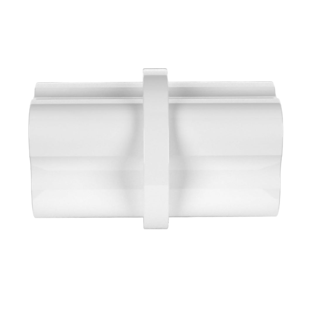 3/4 in. Internal Furniture Grade PVC Coupling - White | FORMUFIT