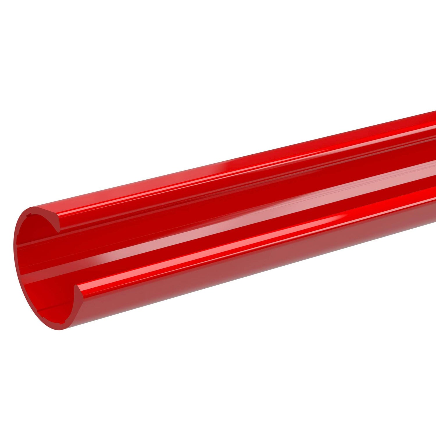 1-1/4 in. x 40 in. PipeClamp PVC Material Clamp - Red | FORMUFIT