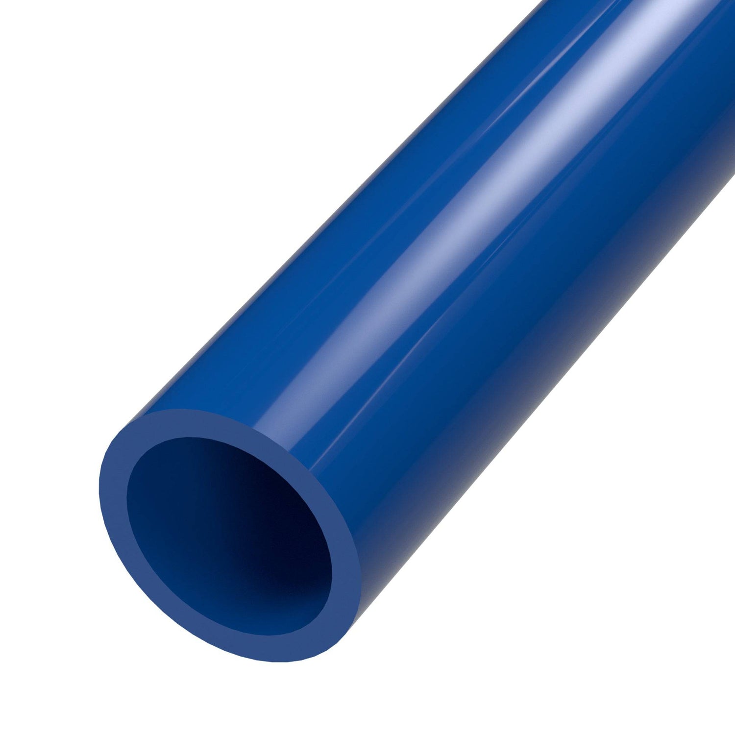 1-1/2 in. Sch 40 Furniture Grade PVC Pipe - Blue | FORMUFIT
