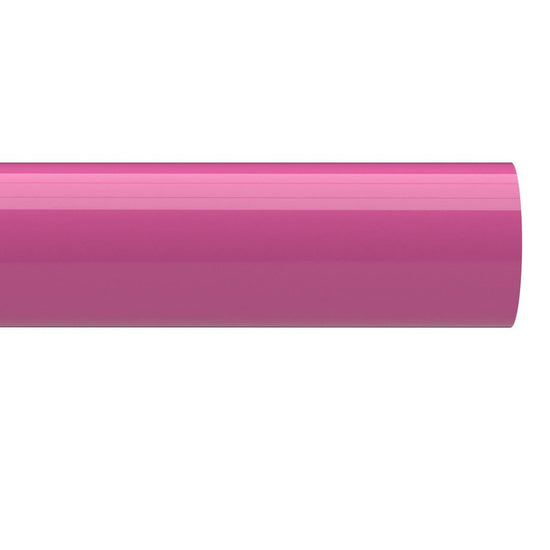 1 in. Sch 40 Furniture Grade PVC Pipe - Pink | FORMUFIT