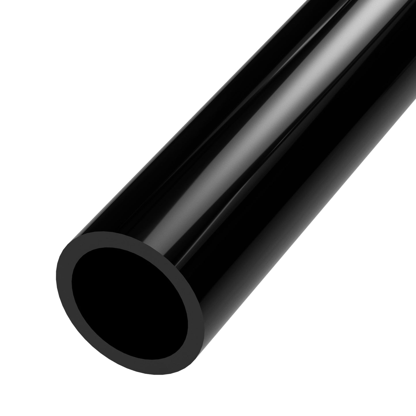 2 in. Sch 40 Furniture Grade PVC Pipe - Black | FORMUFIT