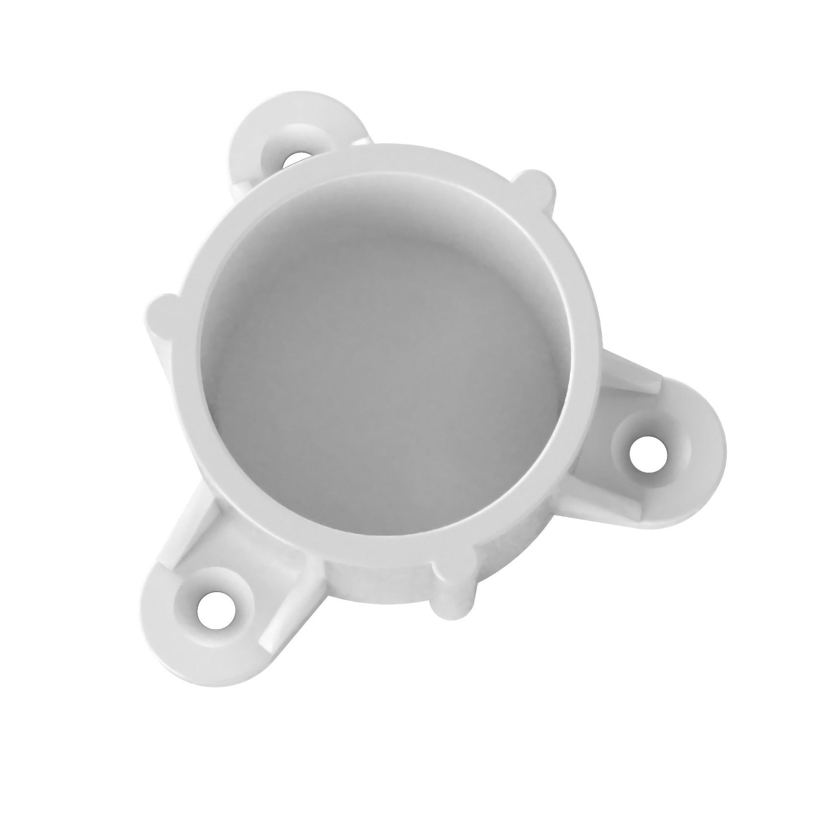 1-1/2 in. Table Screw Furniture Grade PVC Cap - White | FORMUFIT
