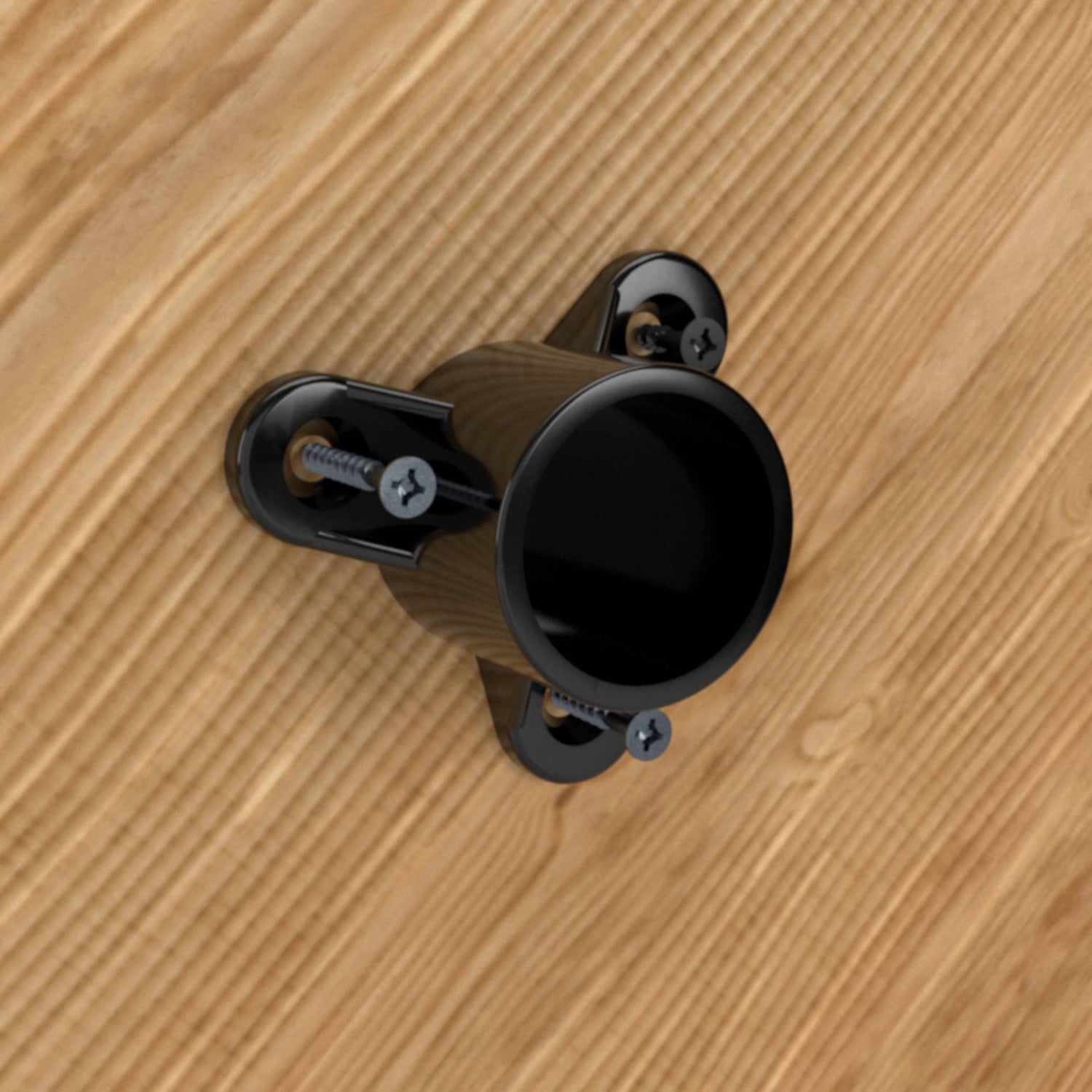 1 in. Table Screw Furniture Grade PVC Cap - Black | FORMUFIT