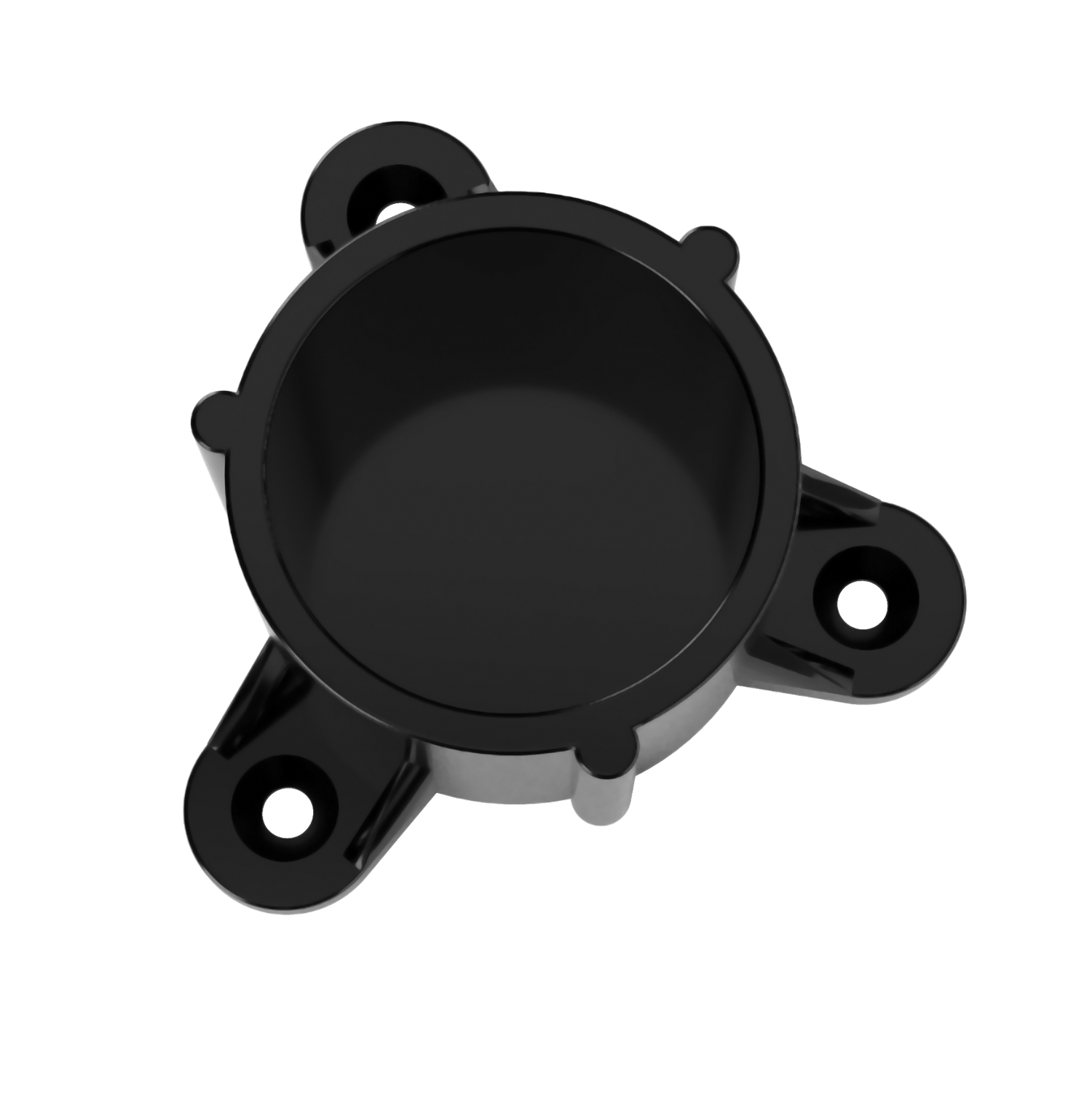 2 in. Table Screw Furniture Grade PVC Cap - Black | FORMUFIT