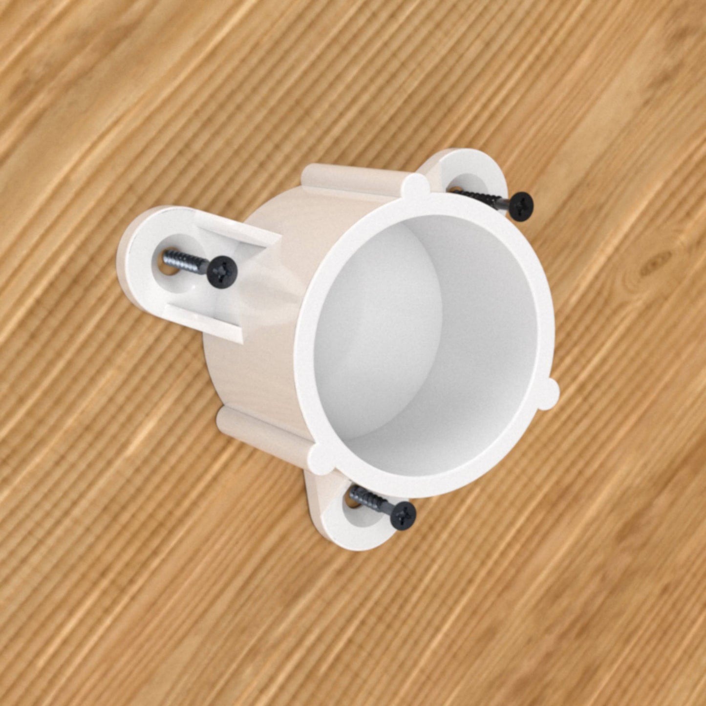2 in. Table Screw Furniture Grade PVC Cap - White | FORMUFIT
