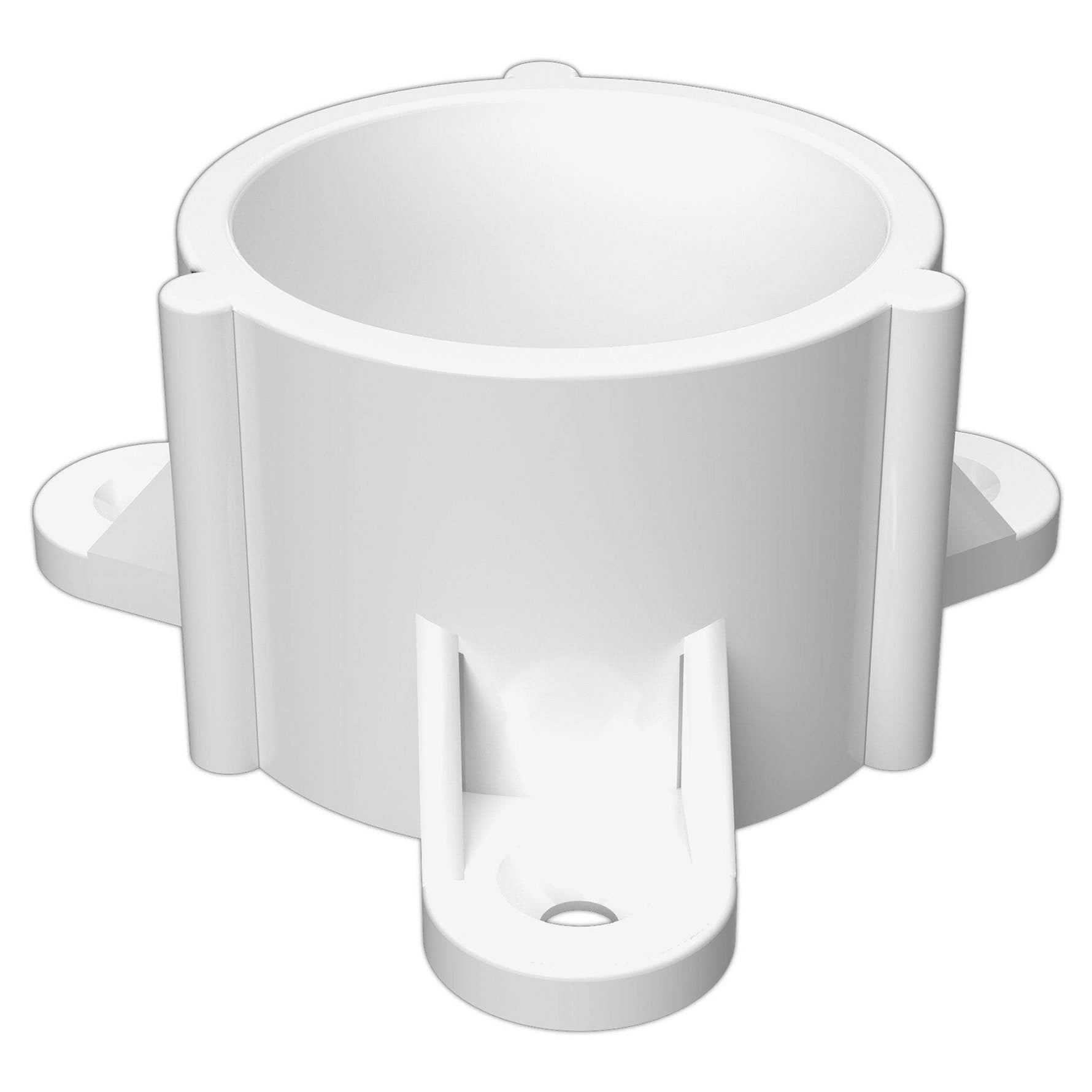2 in. Table Screw Furniture Grade PVC Cap - White | FORMUFIT