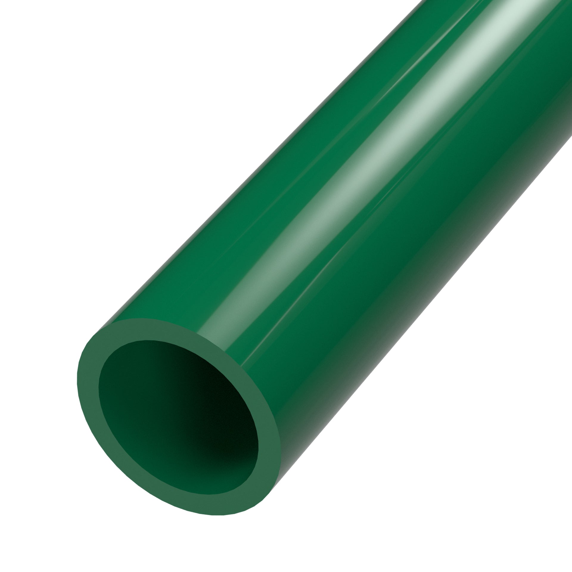 2 in. Sch 40 Furniture Grade PVC Pipe - Green | FORMUFIT