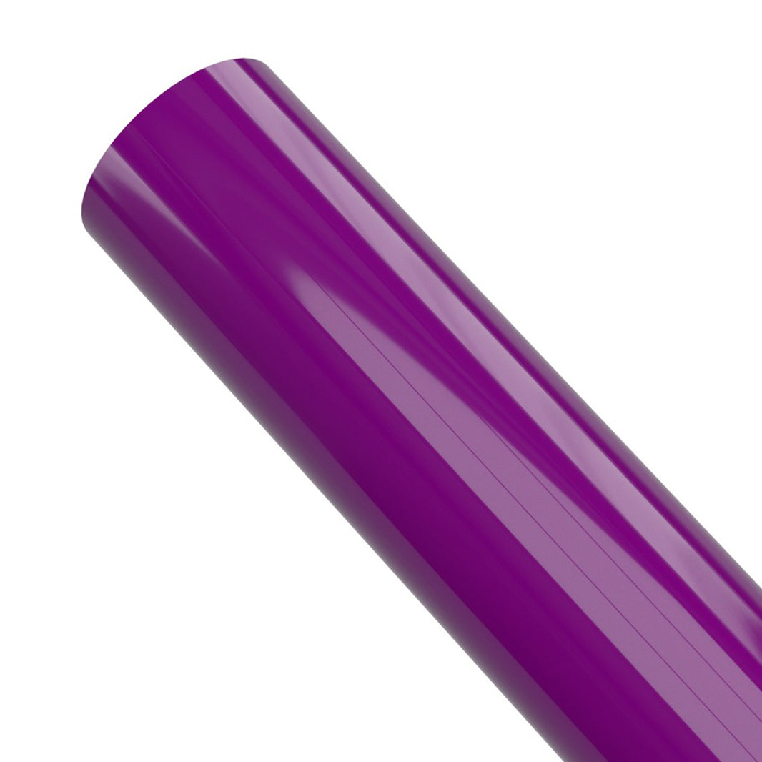 2 in. Sch 40 Furniture Grade PVC Pipe - Purple | FORMUFIT